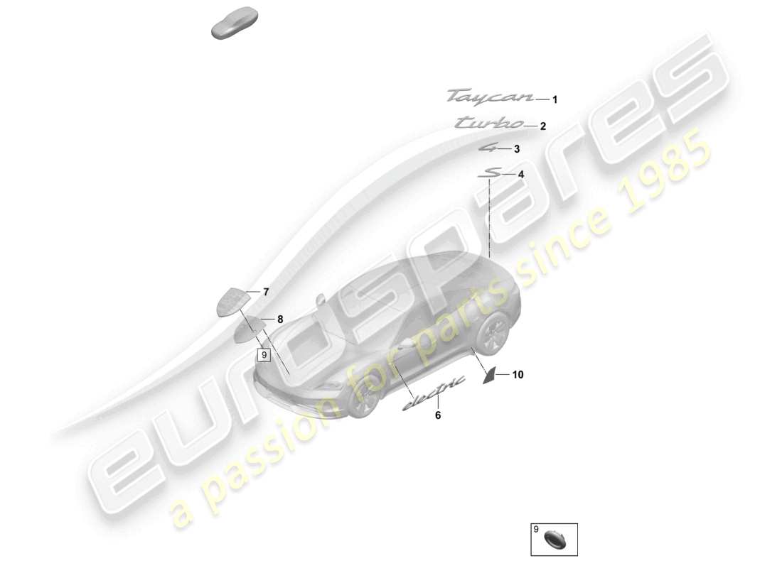 PART 95C853601A | PORSCHE PORSCHE CREST | EUROSPARES